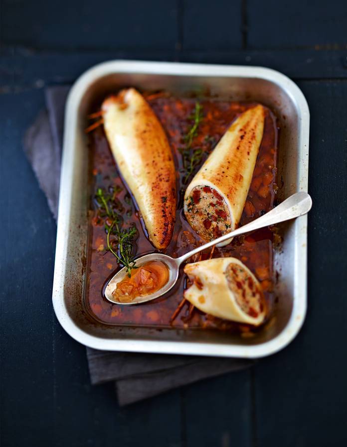 [ RECETTE ] Gros encornets farcis au chorizo - Grizette